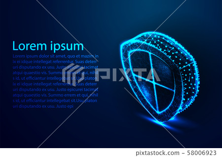 Abstract low poly, Triangle, dot, line, polygon. - Stock Illustration ...