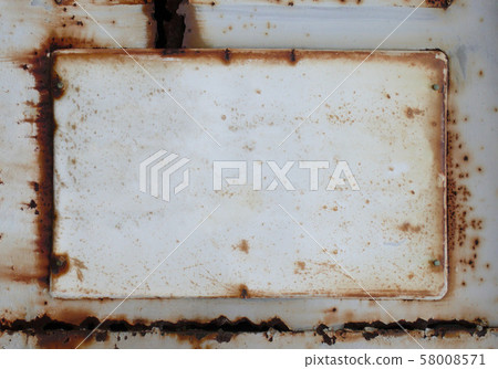 Tin sign with rust background - Stock Illustration [58008571] - PIXTA