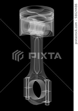 Piston X-Ray style - Stock Illustration [58024486] - PIXTA