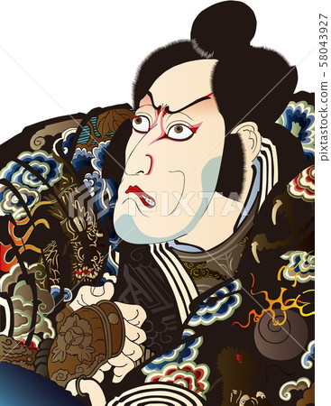 Ukiyoe Kabuki Actor 57 - Stock Illustration [58043927] - PIXTA