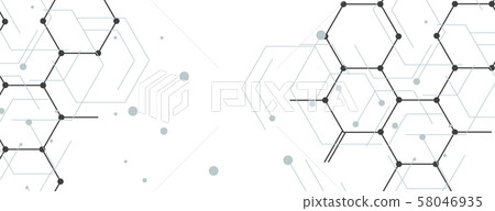 Abstract geometric background with connect... - Stock Illustration ...