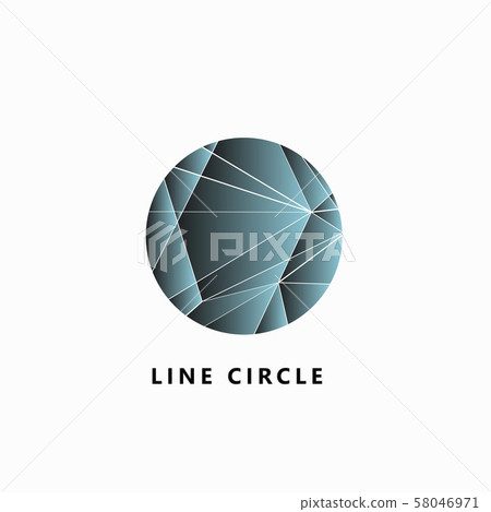 Abstract network connection. Vector circle... - Stock Illustration ...