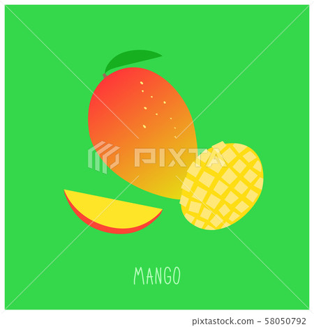 Apple mango vector illustration - Stock Illustration [58050792] - PIXTA