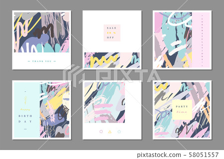 Abstract card collection. - Stock Illustration [58051557] - PIXTA