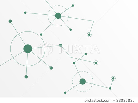 Abstract geometric Circuit connect lines and... - Stock Illustration ...