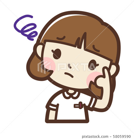 Female nurse worries - Stock Illustration [58059590] - PIXTA