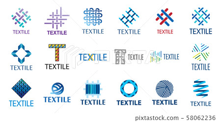 Vector logo of textile fabric and sewing - Stock Illustration [58062236 ...