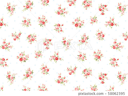 Small rose pattern - Stock Illustration [58062395] - PIXTA