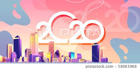 abstract wave background 2020 - Stock Illustration [58063968] - PIXTA