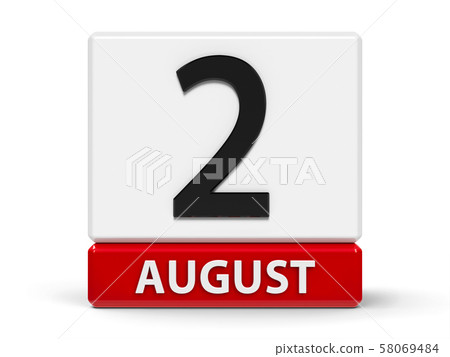 Cubes calendar 2nd August - Stock Illustration [58069484] - PIXTA
