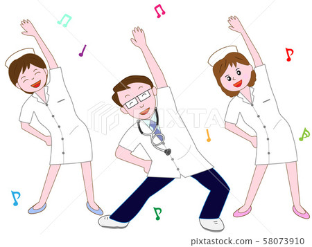 Patient and medical staff exercise - Stock Illustration [58073910] - PIXTA