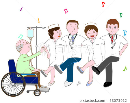 Patient and medical staff exercise - Stock Illustration [58073912] - PIXTA