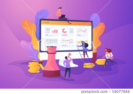 Consulting vector creative concept illustration. - Stock Illustration ...