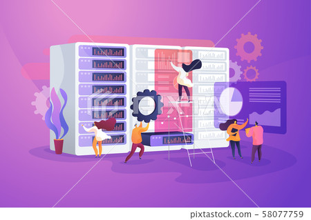 System administration concept vector illustration - Stock Illustration ...