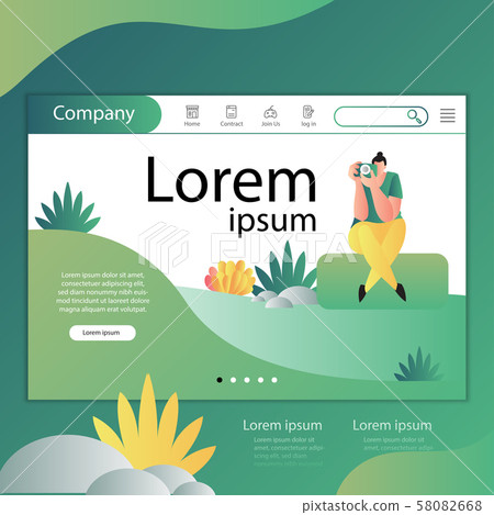 website template vector design, Website background - Stock Illustration ...