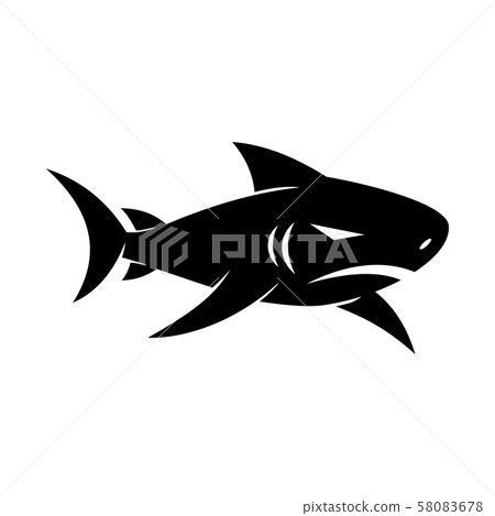Shark logo design Mascot vector isolated modern - Stock Illustration ...