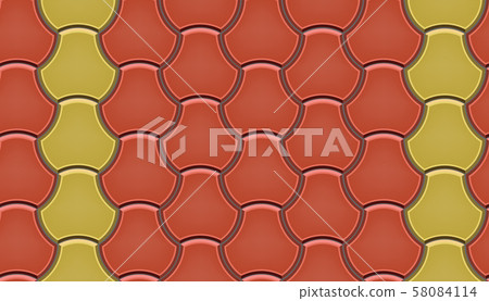 Seamless pattern of milano cobblestone pavers - Stock Illustration ...