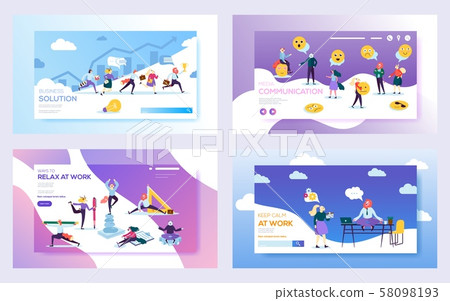 Relax at Work for Business teamwork Social - Stock Illustration ...