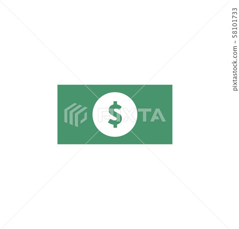 Dollar graphic design template vector isolated - Stock Illustration ...