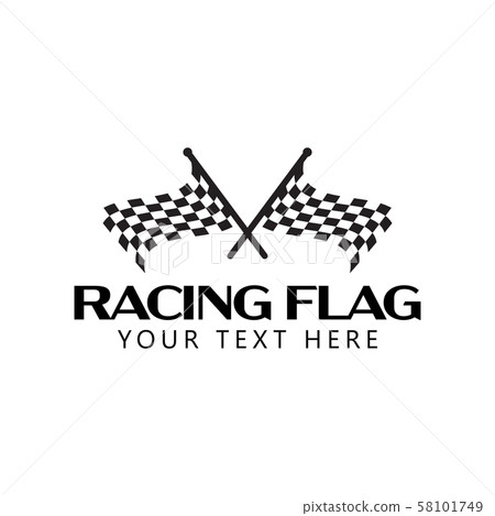 Racing flag graphic design template vector - Stock Illustration ...