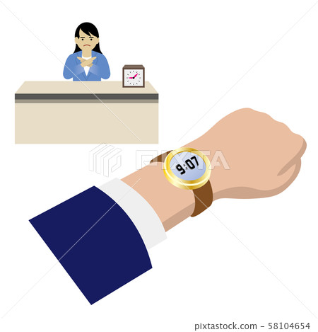 Being late - Stock Illustration [58104654] - PIXTA