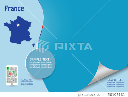 Travel France template concept vector - Stock Illustration [58107181 ...
