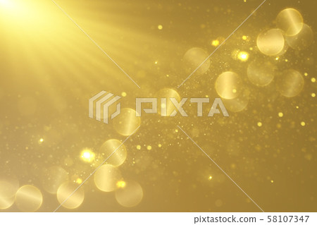 Golden magical background with sparkling lights - Stock Illustration ...