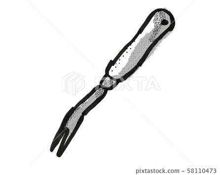 Hand Weeder Cartoon Retro Drawing - Stock Illustration [58110473] - PIXTA