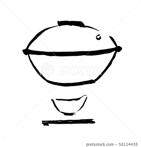 Pot (hand-drawn illustration of ink) - Stock Illustration [58114438 ...