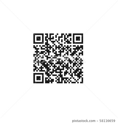 QR code / 2D code for sample --Cashless payment... - Stock Illustration ...