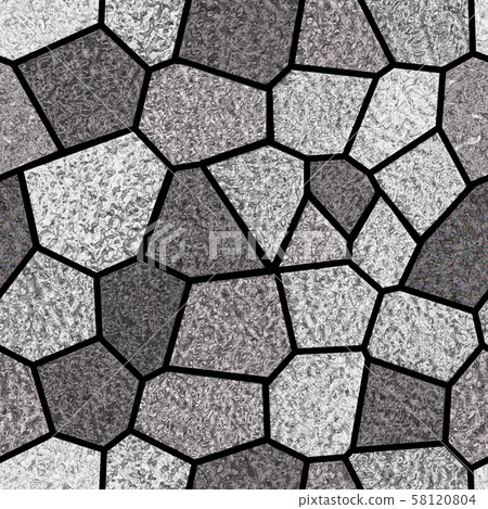 Stained glass pattern (gray) - Stock Illustration [58120804] - PIXTA