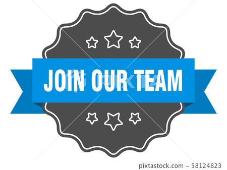 join our team blue label. join our team isolated - Stock Illustration ...