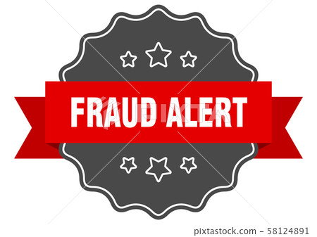fraud alert red label. fraud alert isolated seal. - Stock Illustration ...
