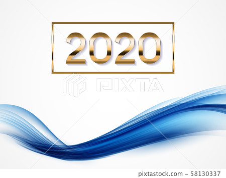 2020 Abstract Vector Illustration of New Year on - Stock Illustration ...