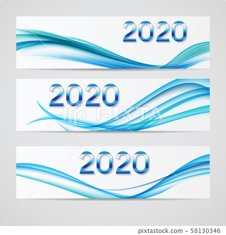 2020 Abstract Vector Illustration of New Year on - Stock Illustration ...