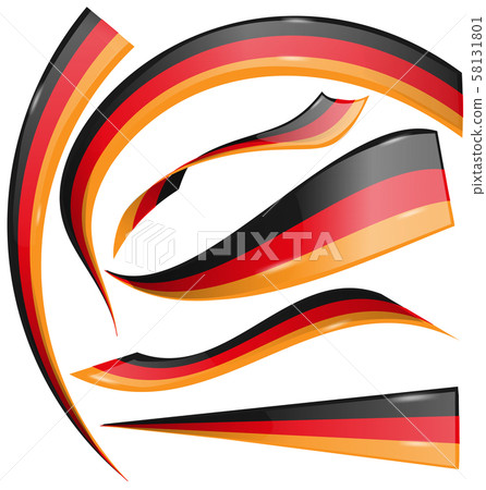 Germany flag element isolated on white background - Stock Illustration ...
