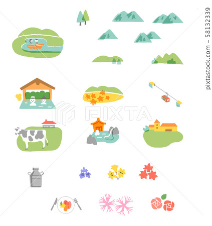 Map nature image icon - Stock Illustration [58132339] - PIXTA