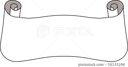 Scroll scroll title design material frame... - Stock Illustration ...