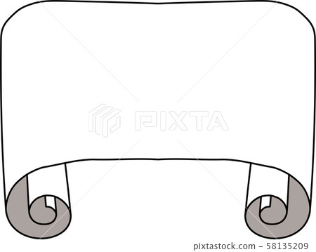 Scroll scroll title design material frame... - Stock Illustration ...