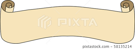 Scroll scroll title design material frame... - Stock Illustration ...