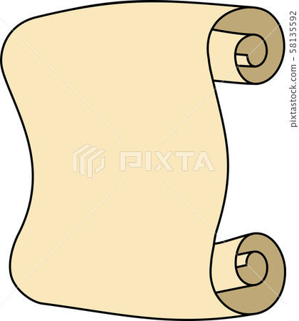 Scroll Scroll Title Design Material Frame... - Stock Illustration ...