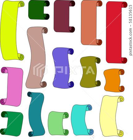 Scroll Scroll Title Design Material Frame... - Stock Illustration ...