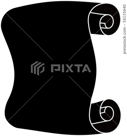 Scroll Scroll Title Design Material Frame... - Stock Illustration ...