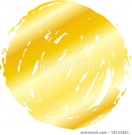 Circle japanese frame rough hand painted... - Stock Illustration ...