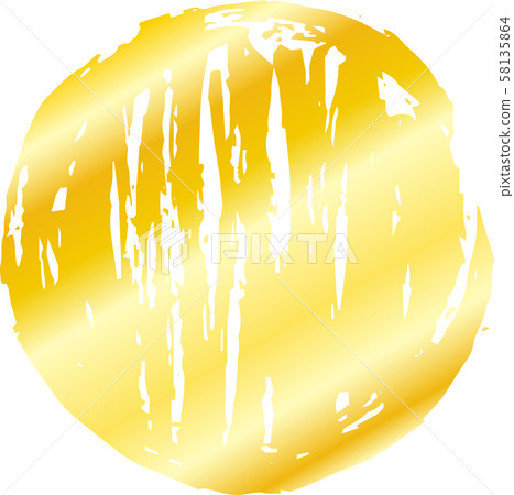 Circle japanese frame rough hand painted... - Stock Illustration ...