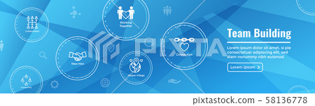 Team Building, Teamwork, - Connectivity Icon Set - Stock Illustration ...