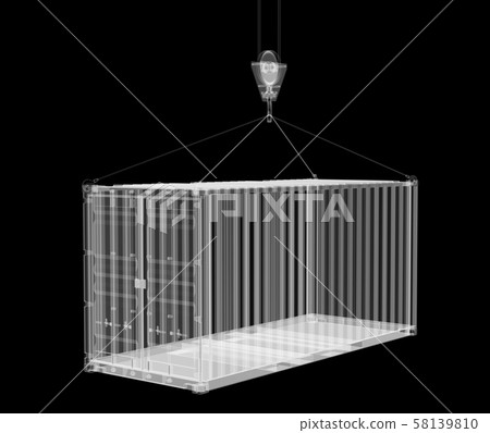 X-ray shipping container - Stock Illustration [58139810] - PIXTA
