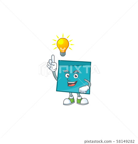 Have an idea rectangle sticker paper in cartoon... - Stock Illustration ...