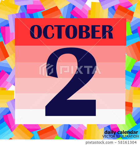 October 2 icon. For planning important day.... - Stock Illustration ...
