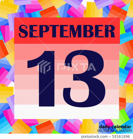 September 13 icon. For planning important day.... - Stock Illustration ...